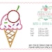 Applique and Embroidery Originals Digital Design - 258 Ice Cream Cone ...
