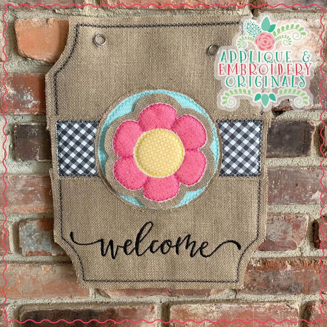 Applique & Embroidery Originals Digital Design 2054 Welcome ...
