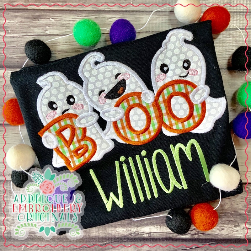 Boo Machine Embroidery - Etsy