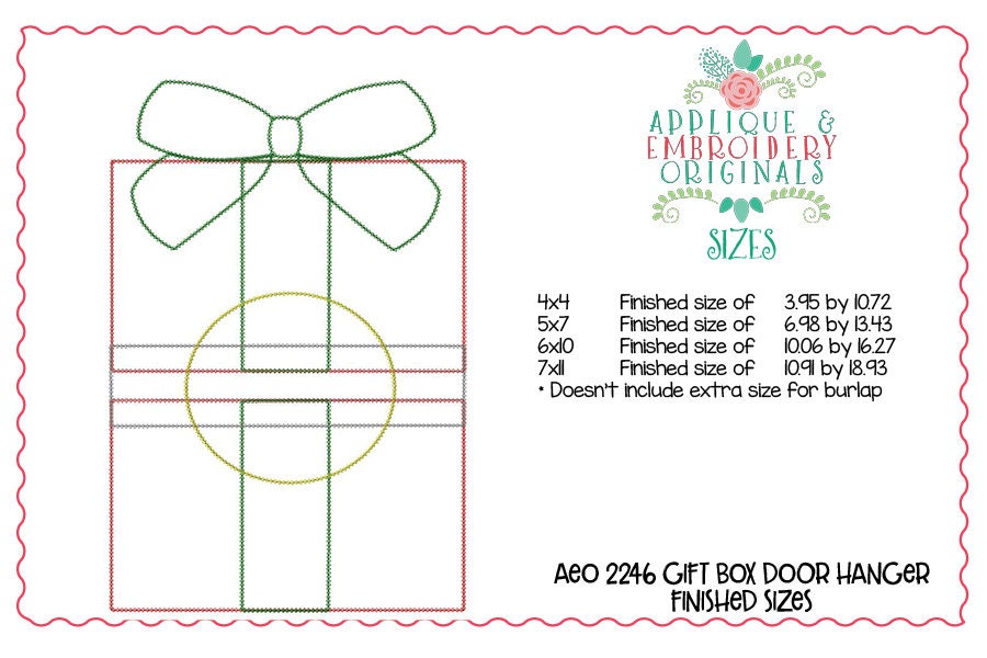 Applique and Embroidery Originals Digital Design 2246 Gift | Etsy