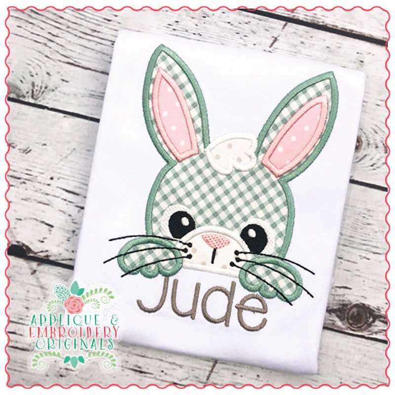 Bunny Applique - Etsy
