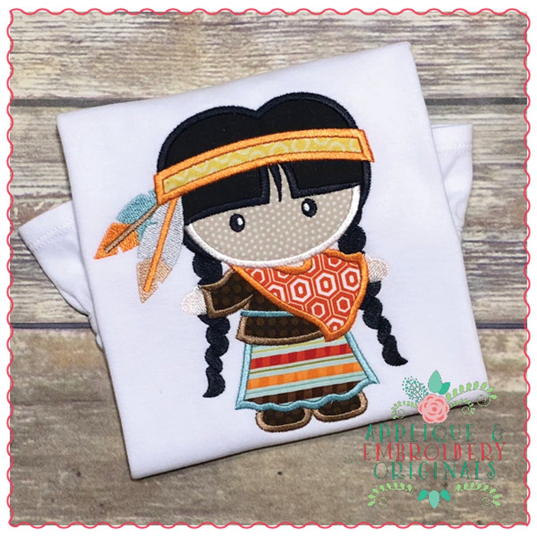 Applique and Embroidery Originals Digital Design 710 Native American ...