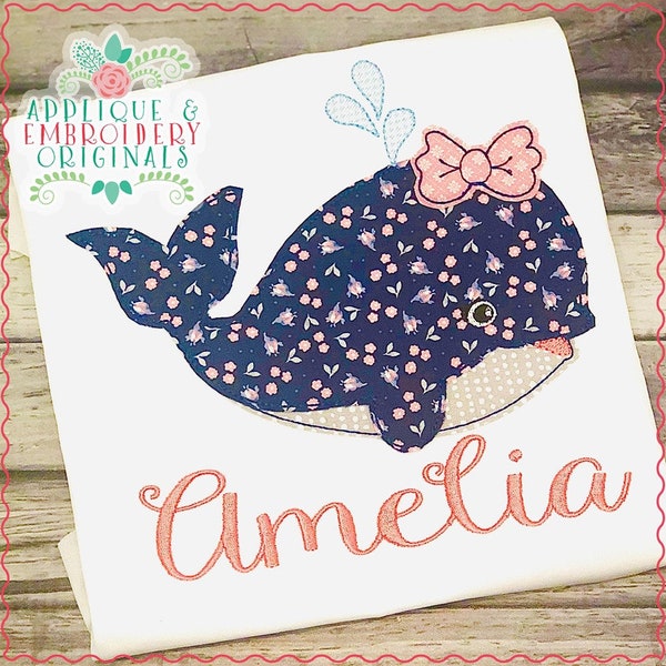 Whale Applique - Etsy