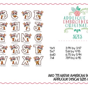 Applique and Embroidery Originals Digital Design 713 Native American ...