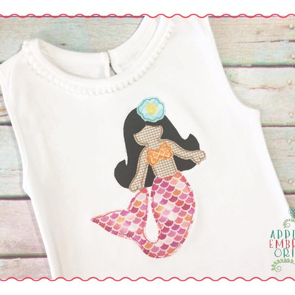 Mermaid Embroidery - Etsy