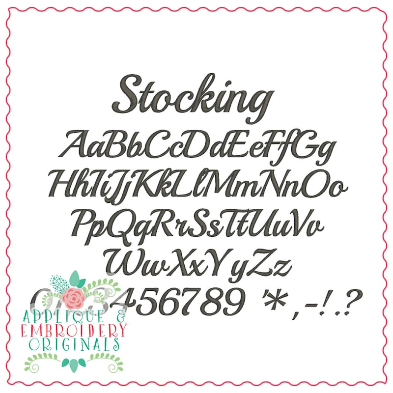 Fonts for Stockings - Etsy