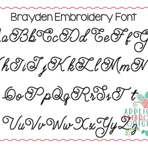 Applique and Embroidery Originals Digital Design - 304 Brayden ...