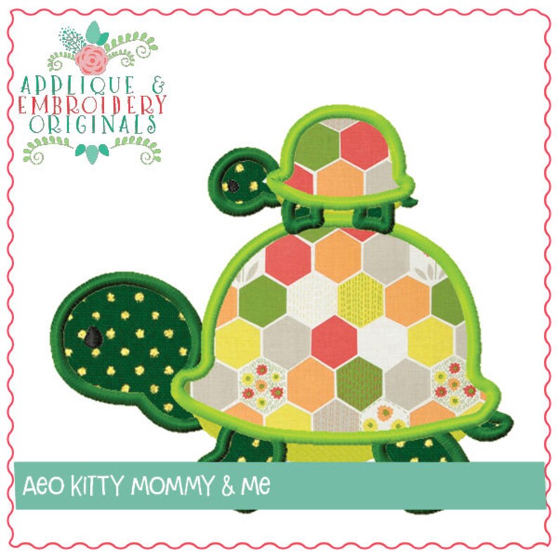 Applique and Embroidery Originals Digital Design 1664 Mommy & Me ...