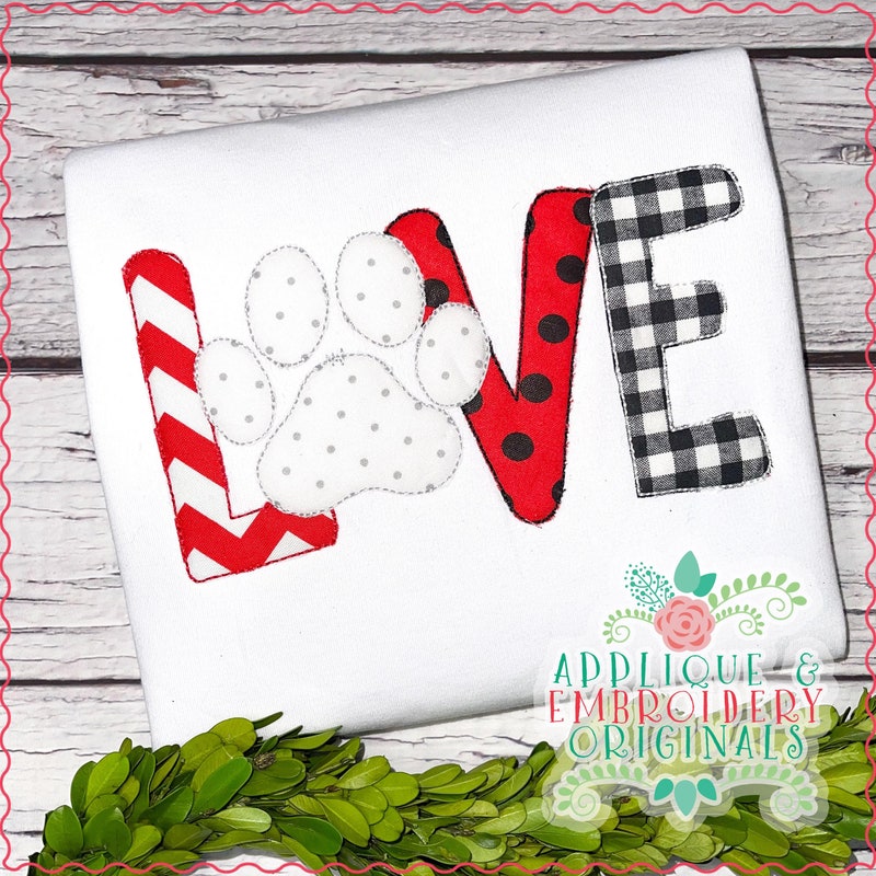 Paw Print Applique - Etsy