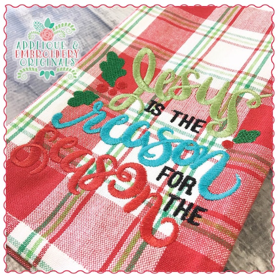 Applique & Embroidery Originals Digital Design 1335 Jesus is - Etsy