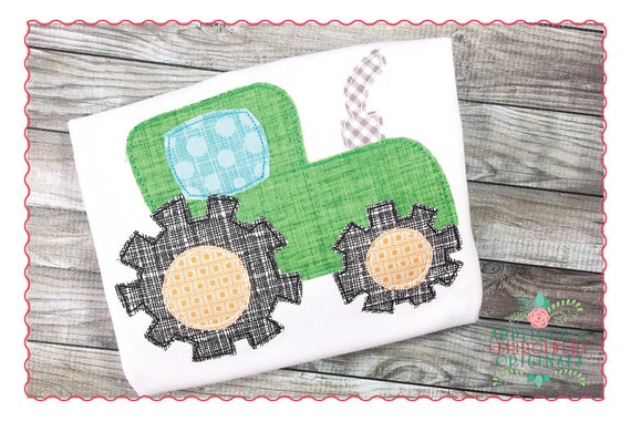 Applique and Embroidery Originals Digital Design 313 Tractor | Etsy