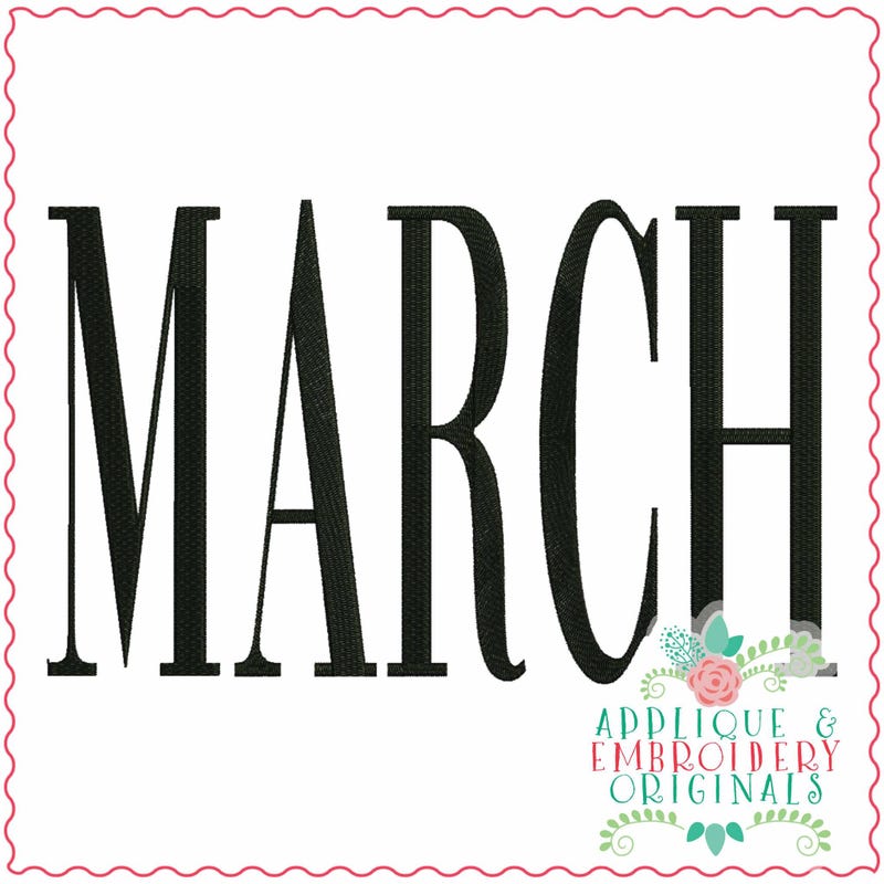 March Word Art - Etsy