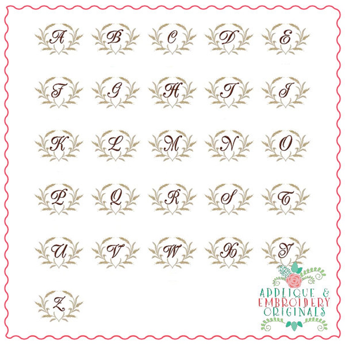 Applique and Embroidery Originals Digital Design 663 Harvest - Etsy