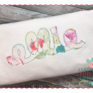 Applique and Embroidery Originals Digital Design - 182 Applique Script ...