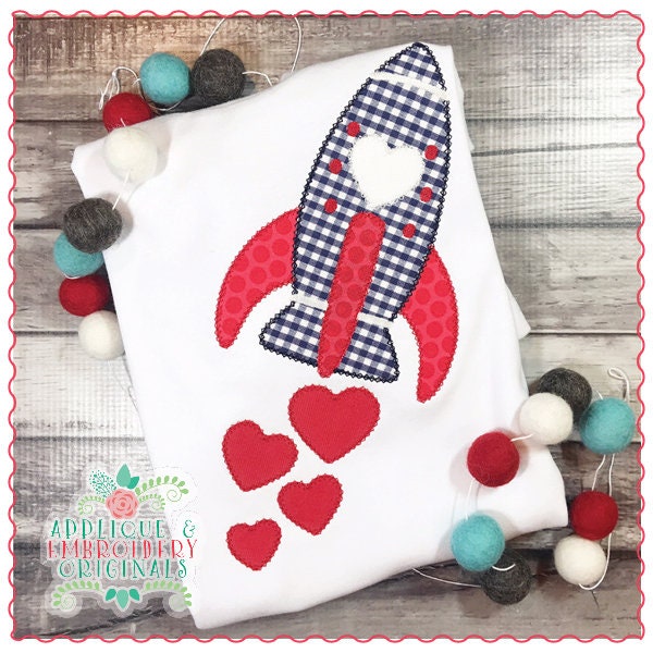 Rocket Applique - Etsy