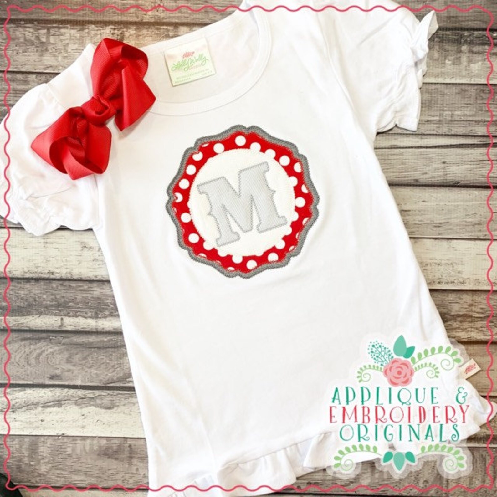 Applique and Embroidery Originals Digital Design AEO 1778 Scallop Frame ...
