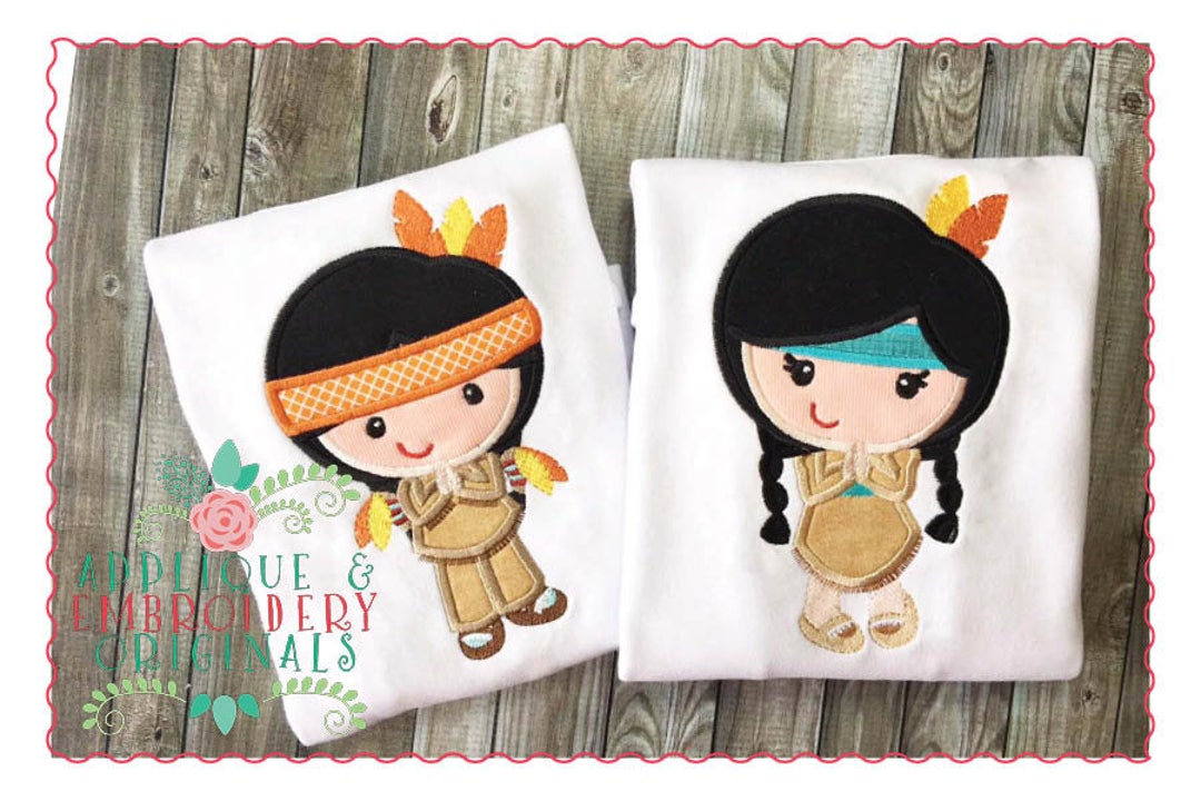 Applique and Embroidery Originals Digital Design 066 Native American ...