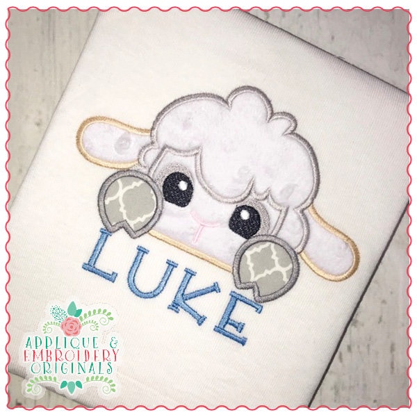 Lamb Applique - Etsy