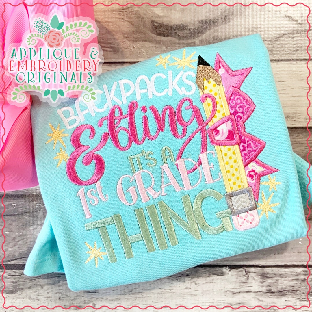 Applique & Embroidery Originals Digital Design 1856 Backpacks and Bling ...