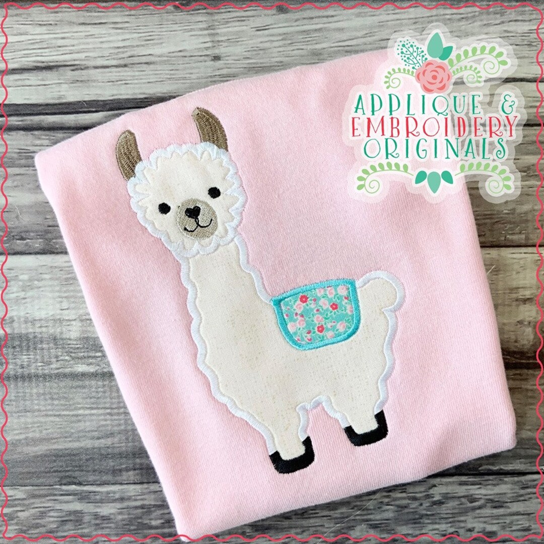 Applique & Embroidery Originals Digital Design 2534 Llama Standing ...