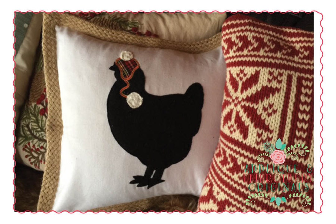 Applique and Embroidery Originals Digital Design - 189 Chicken ...