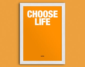 Trainspotting Choose Life Poster - Etsy
