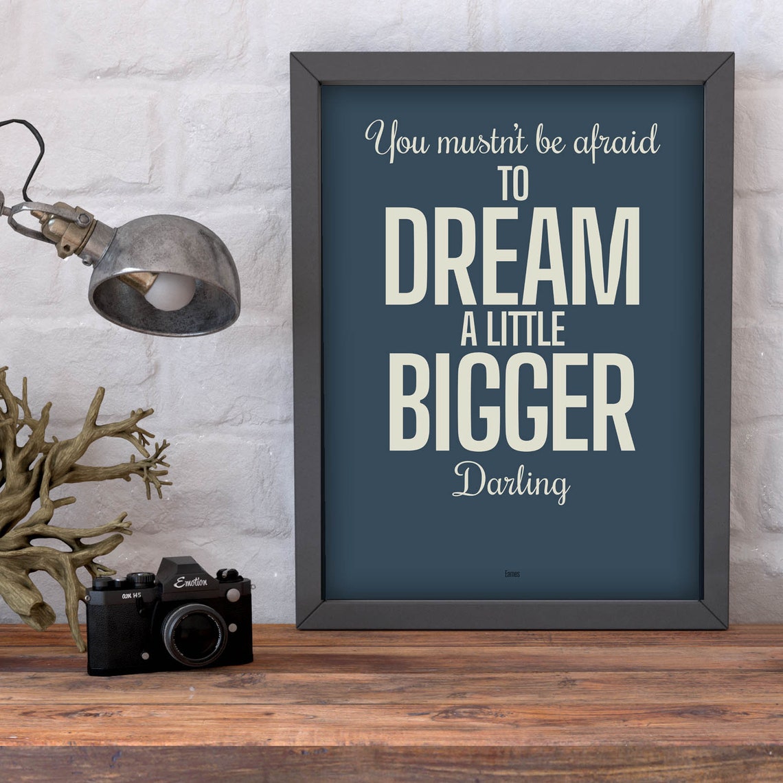 Dream A Little Bigger, Darling - Inception Movie Quote Print - Etsy