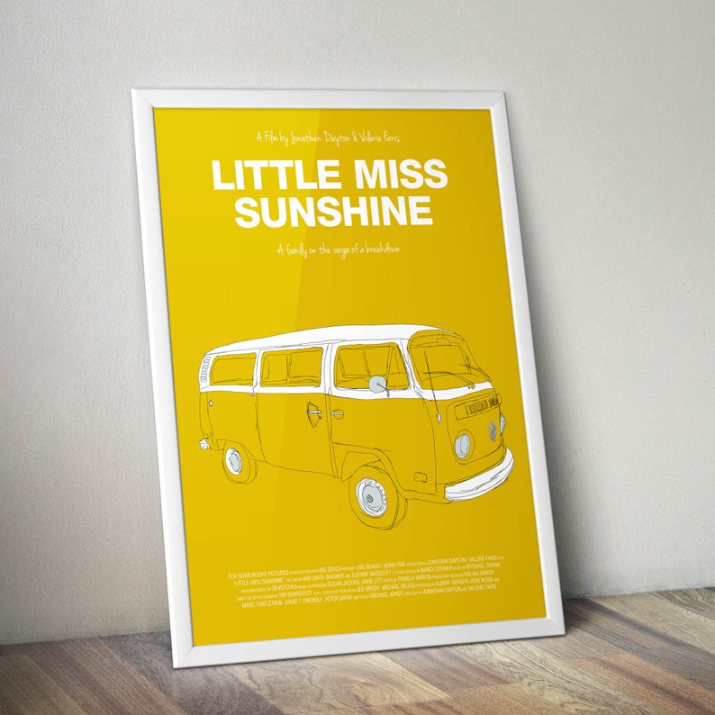 Little Miss Sunshine Movie Poster Featuring VW T2 Microbus - Etsy