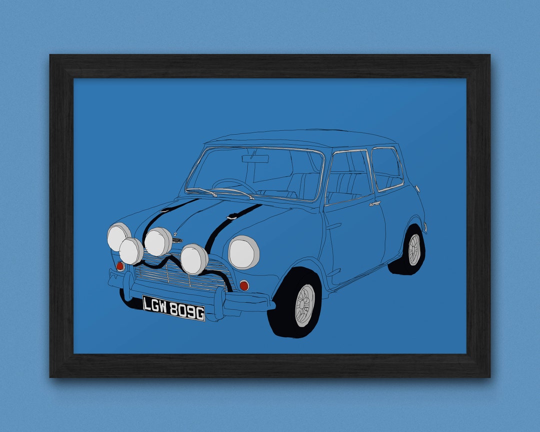 Blue, White & Red Italian Job Mini Coopers - Three Mini Cooper S Movie ...