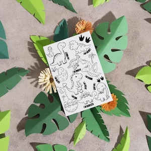 Dinosaur Positive Affirmation Colouring Page - Kids Instant Download - Etsy