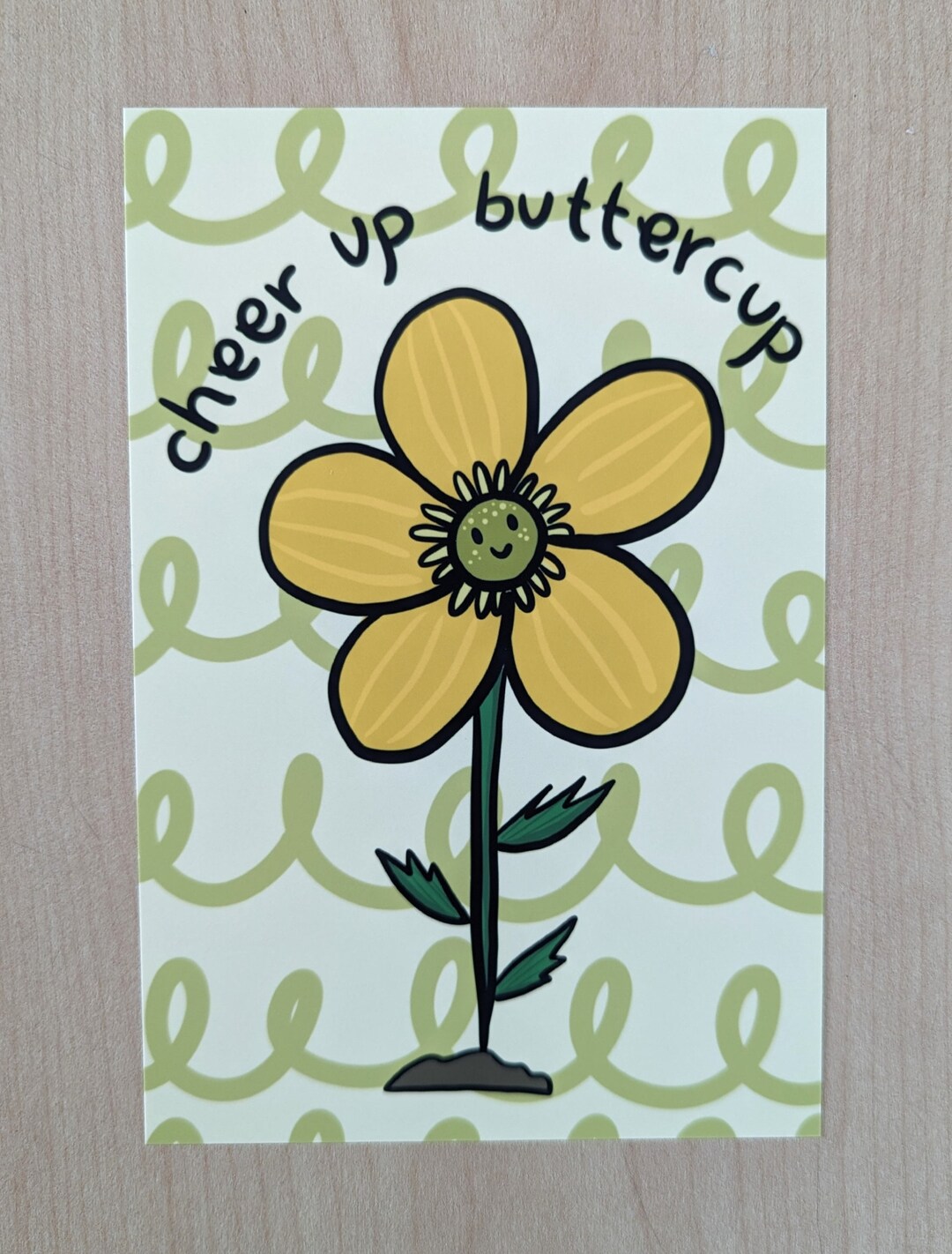 Cheer up Buttercup Flower Art Print (print Only) - Etsy