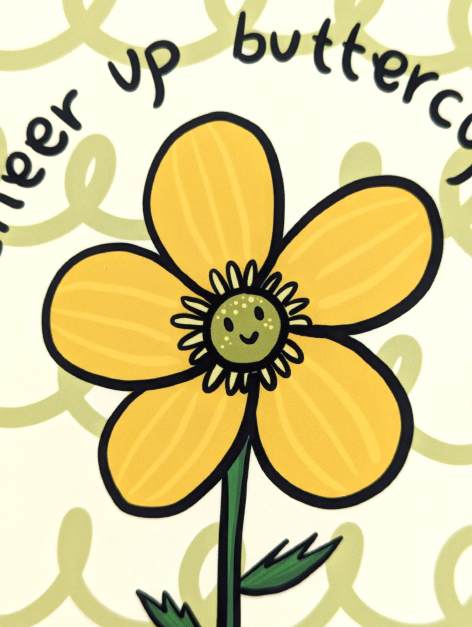 Cheer up Buttercup Flower Art Print (print Only) - Etsy