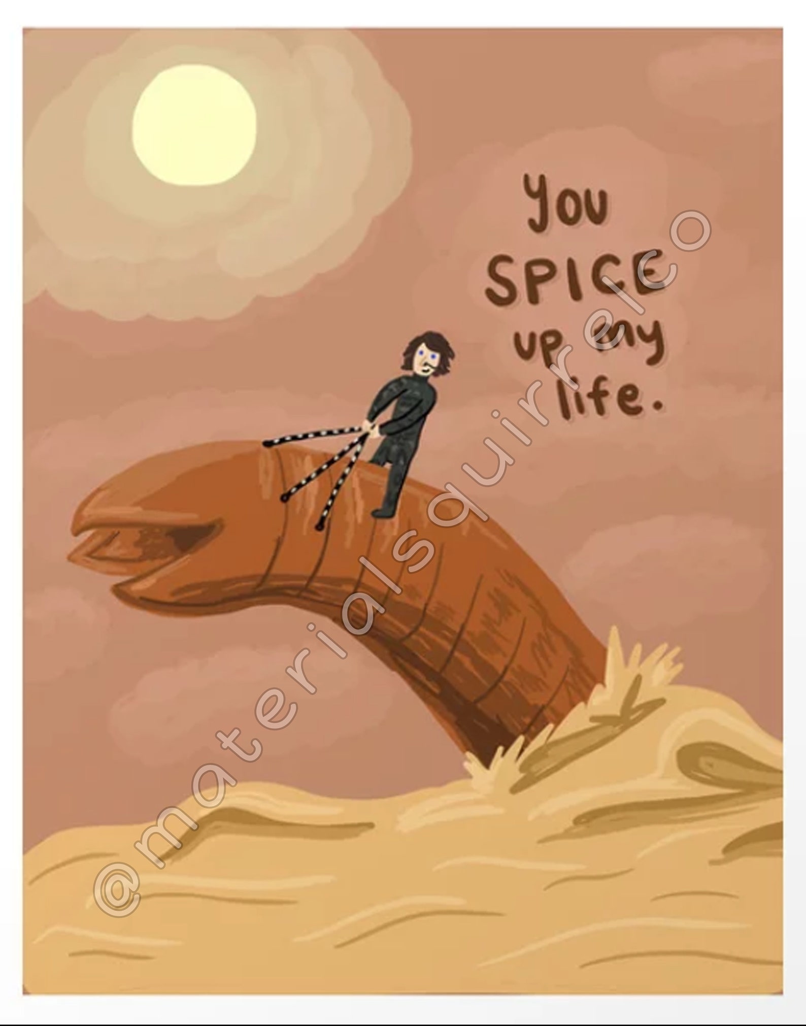Dune Sandworm Art Print - Etsy