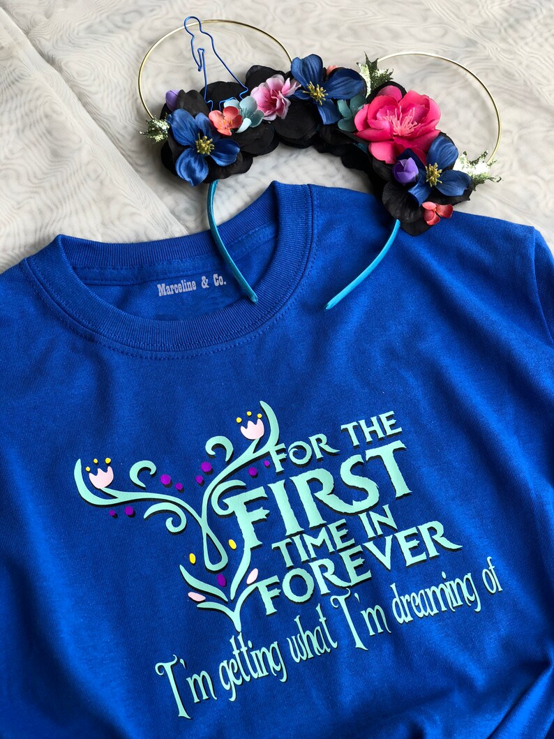 For the First Time in Forever | Frozen's Anna Inspired T-shirt - Etsy