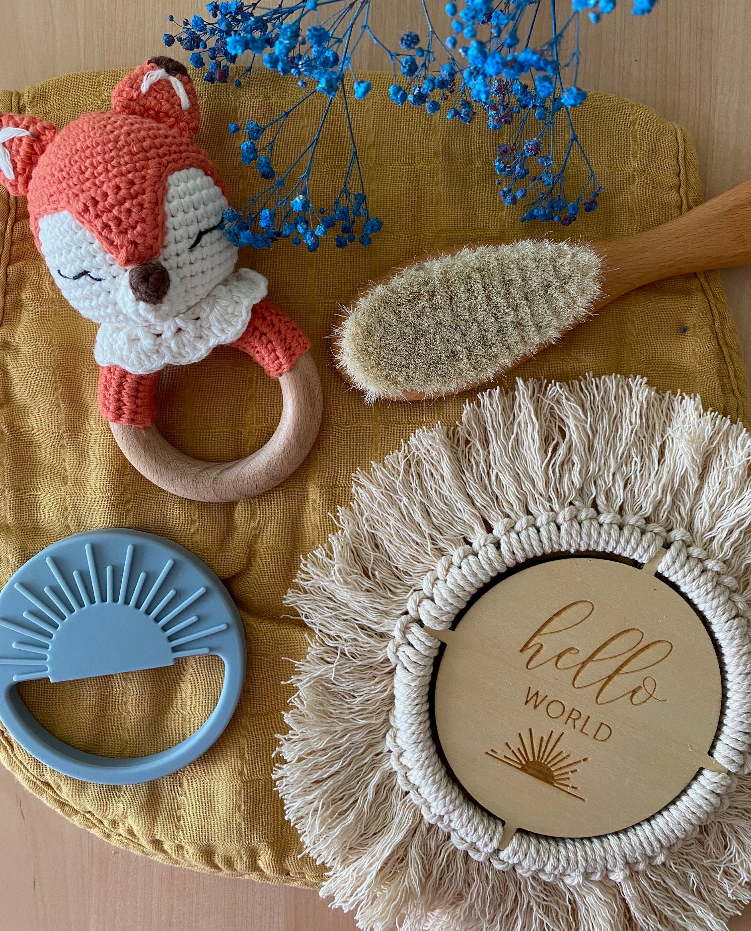 Hello World Announcement Plate - Etsy