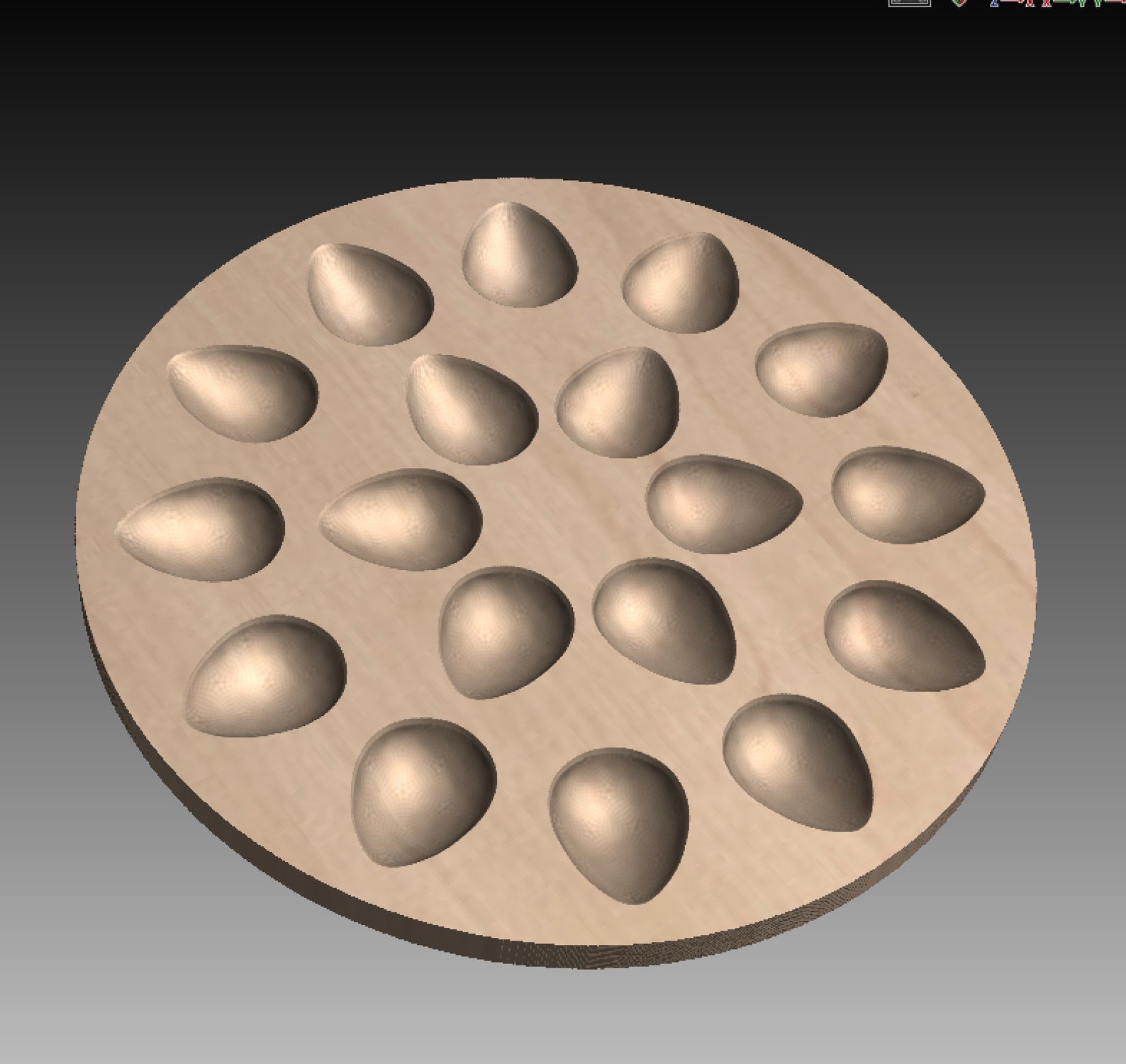 Deviled Egg Platter CNC Project Vectric Easel Pro and - Etsy