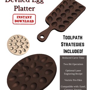Deviled Egg Platter - CNC Project - Vectric, Easel Pro, and ...