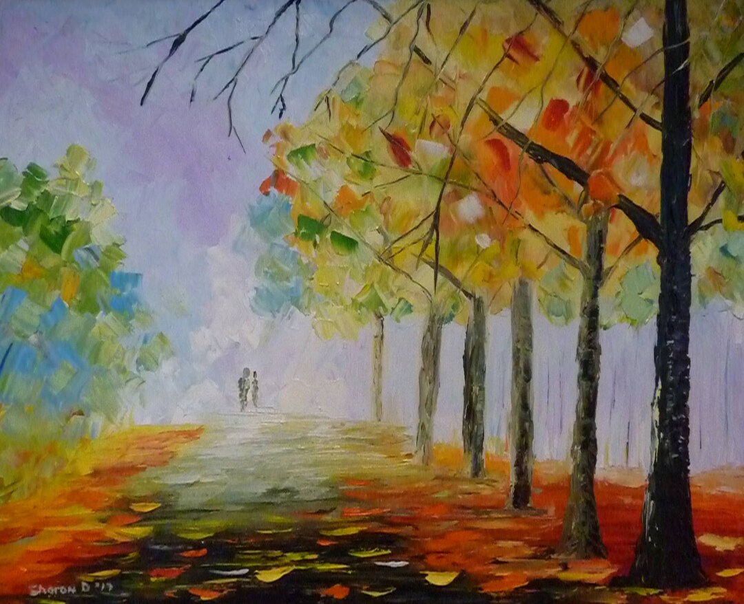 Wall Painting | Impressionist Painting | Autumn Original Abstract ...