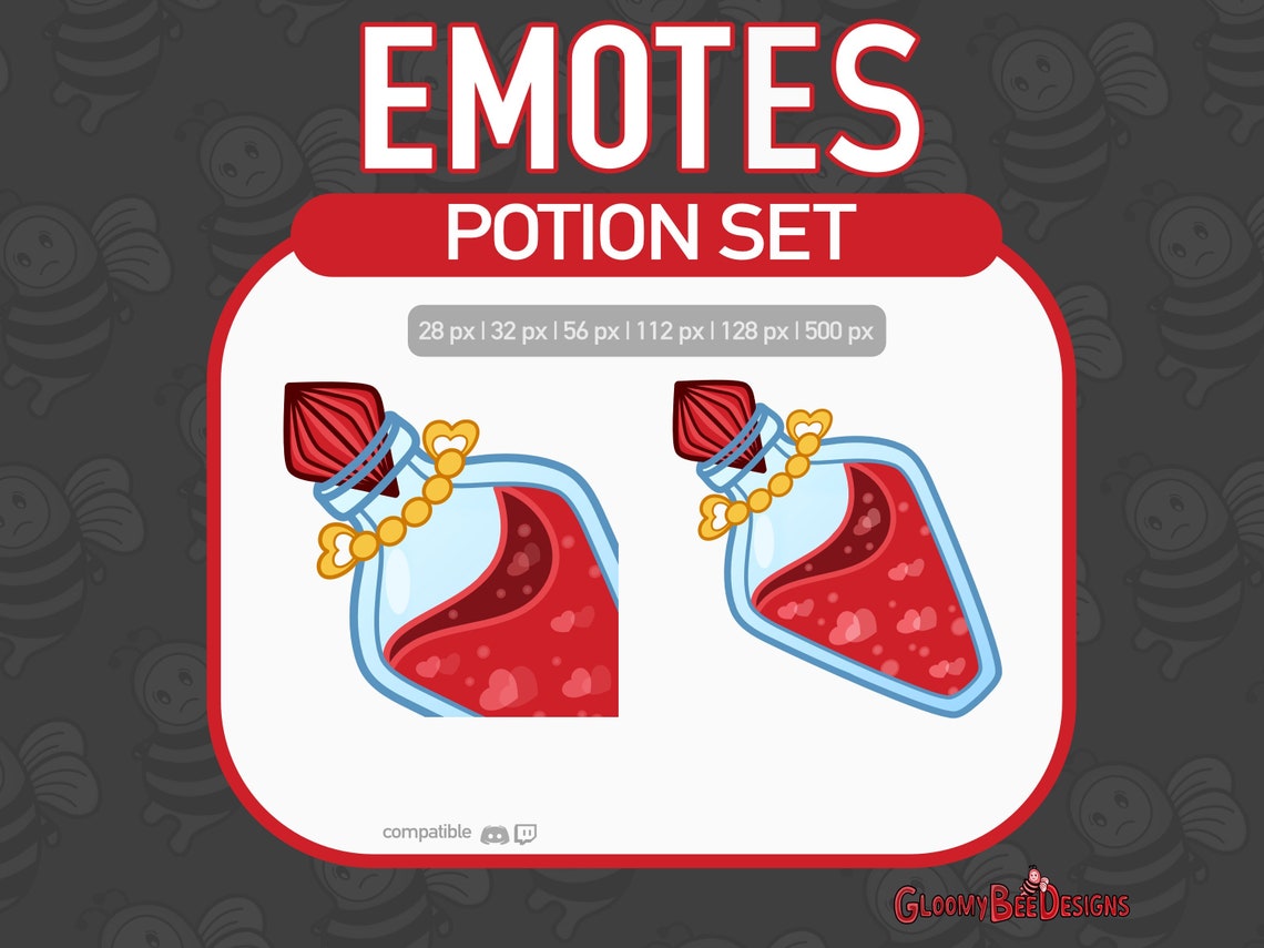 Healing Potion Bottle Emote Bundle - Etsy