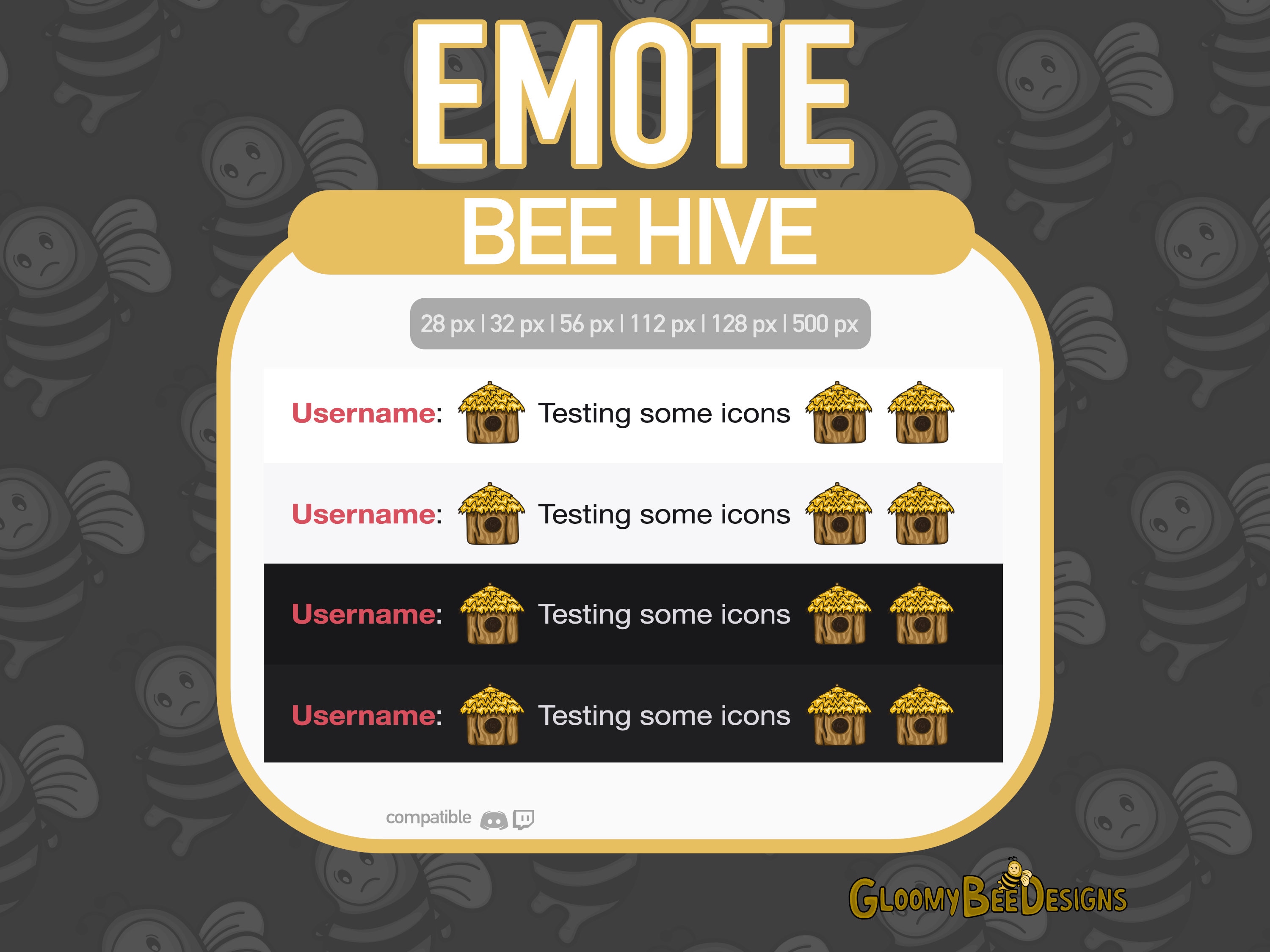 Bee Hive Emote (twitch and Discord Emotes) - Etsy