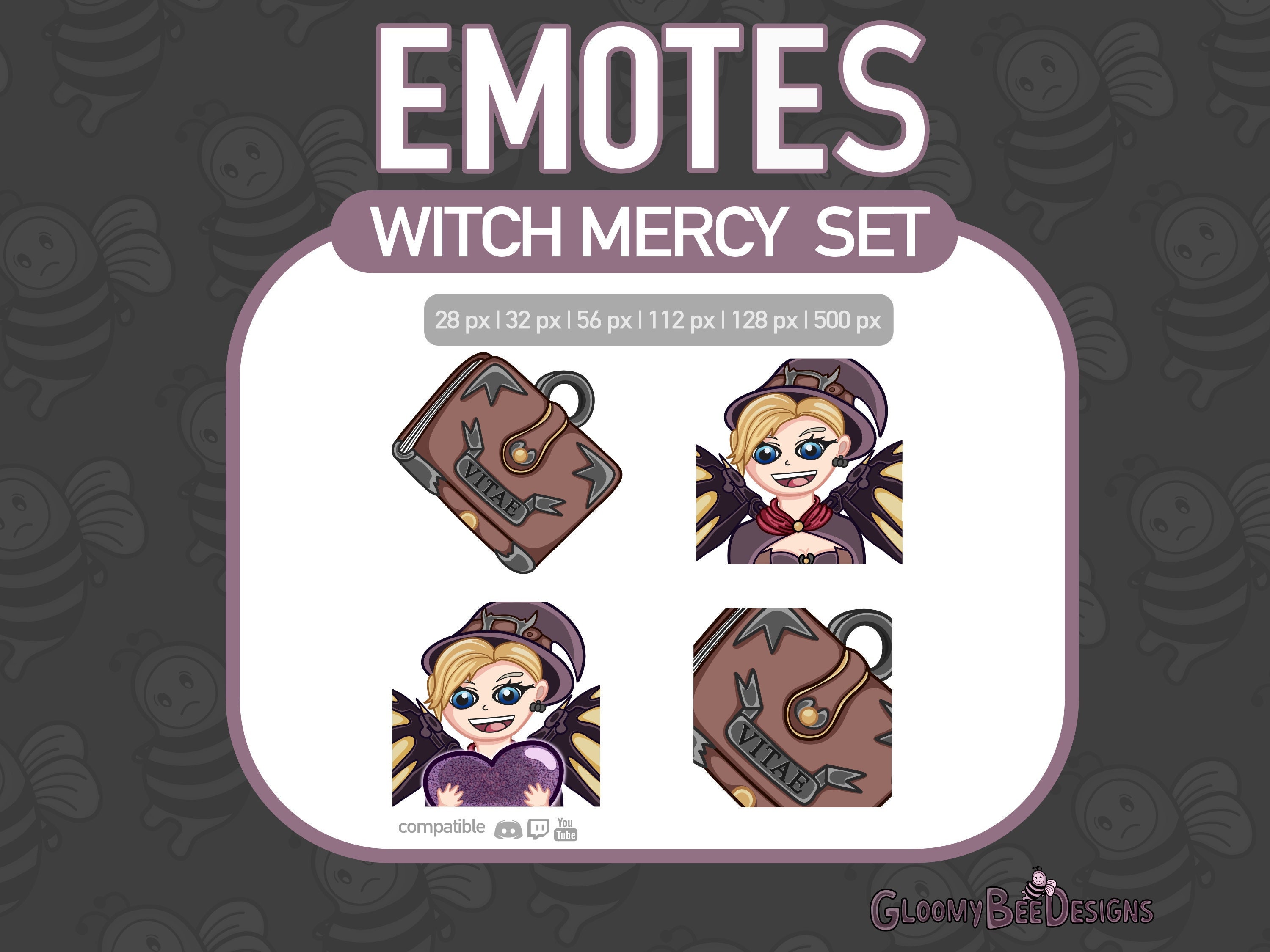 Witch Mercy Emotes - Etsy