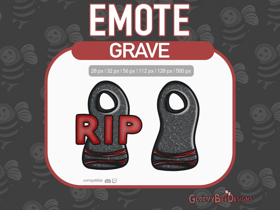 Grave Emote (twitch and Discord Emotes) - Etsy
