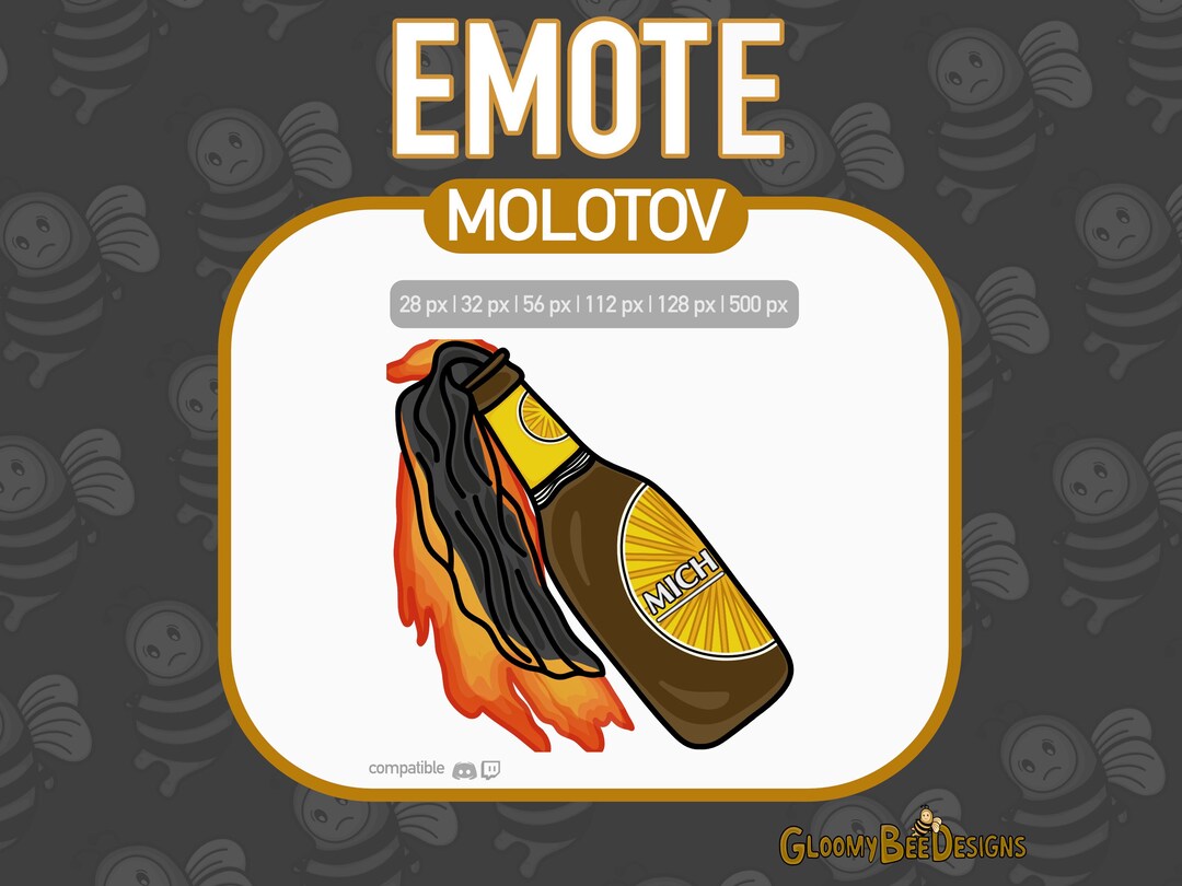 Molotov Emote (twitch and Discord) - Etsy