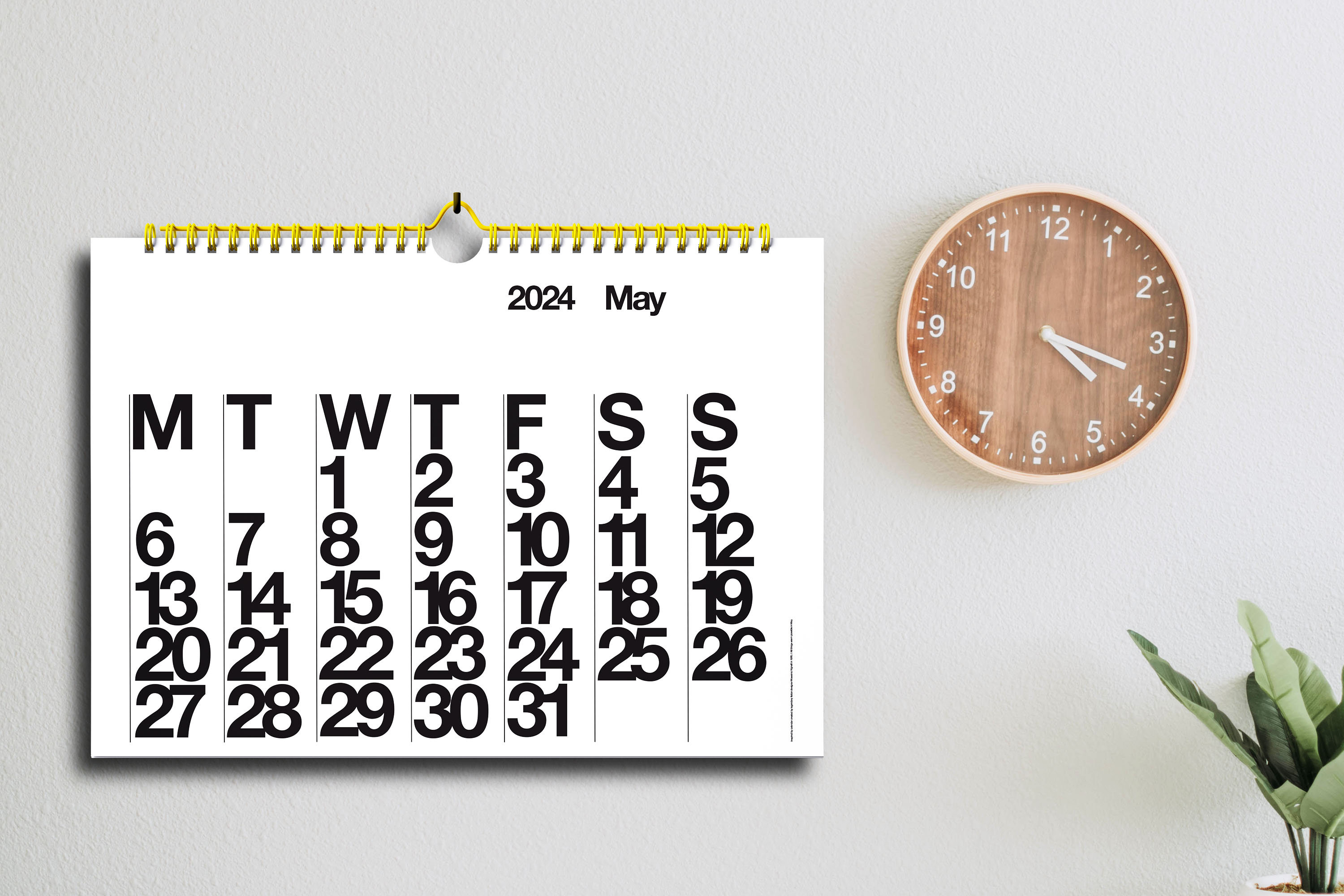 Minimalist Design Wall Calendar - Etsy