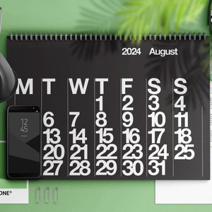 Minimalist Design Wall Calendar - Etsy