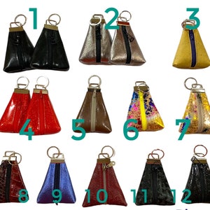 Keychain Triangle Pouch Key Fob 3D - Etsy