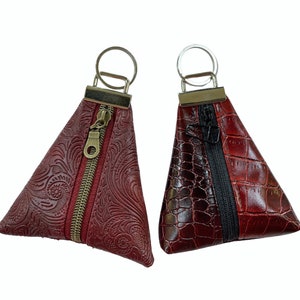 Keychain Triangle Pouch Key Fob 3D - Etsy