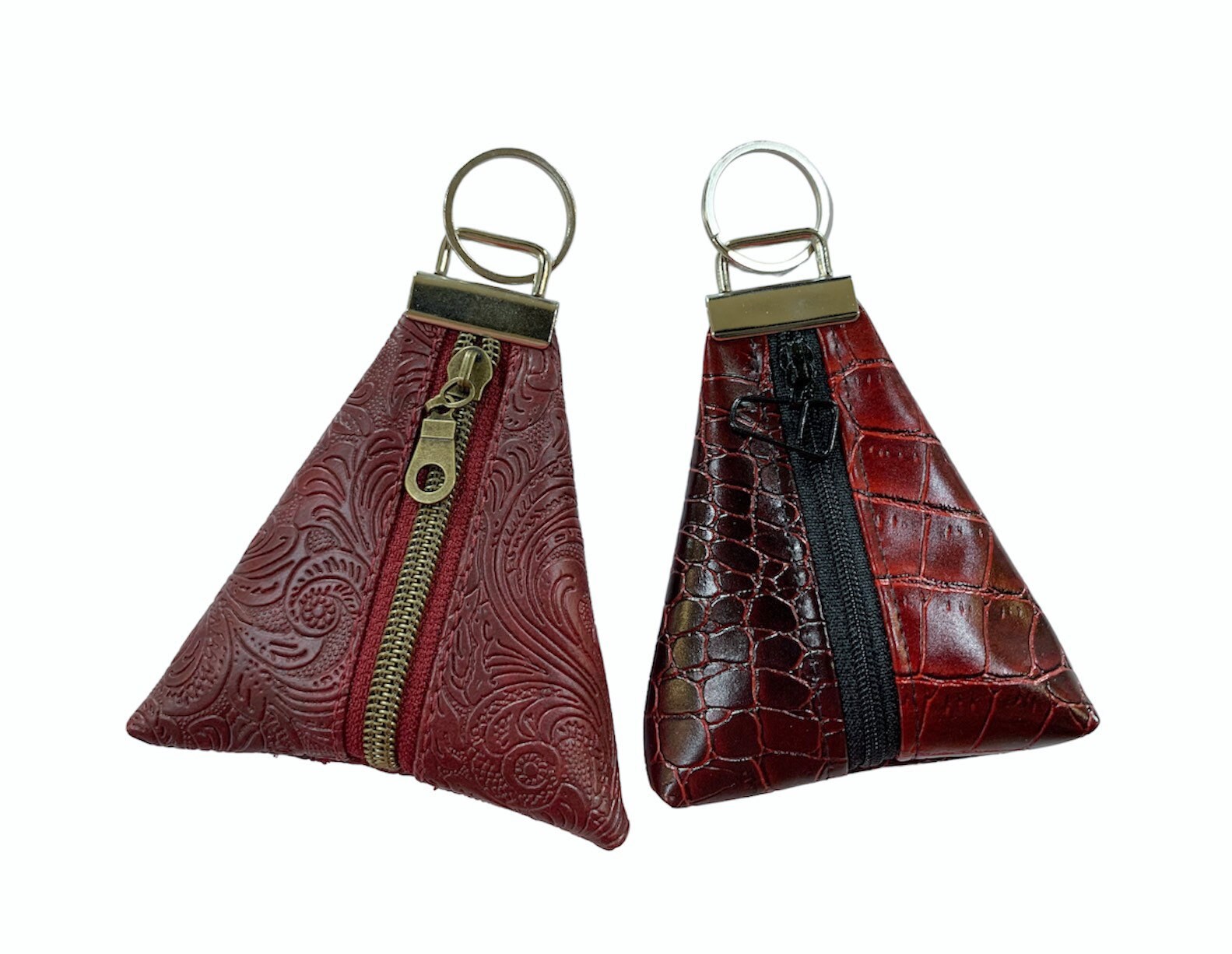 Keychain Triangle Pouch Key Fob 3D - Etsy