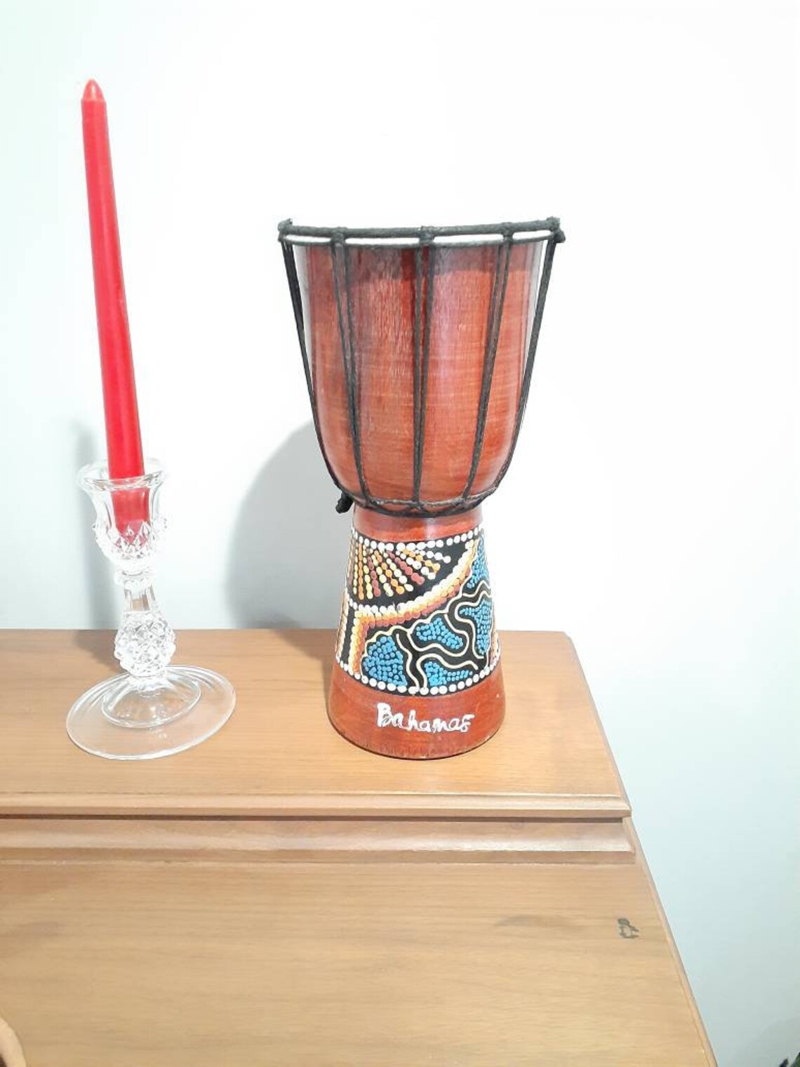 Drum solid wood and leather Bahamas drum instrument hand | Etsy