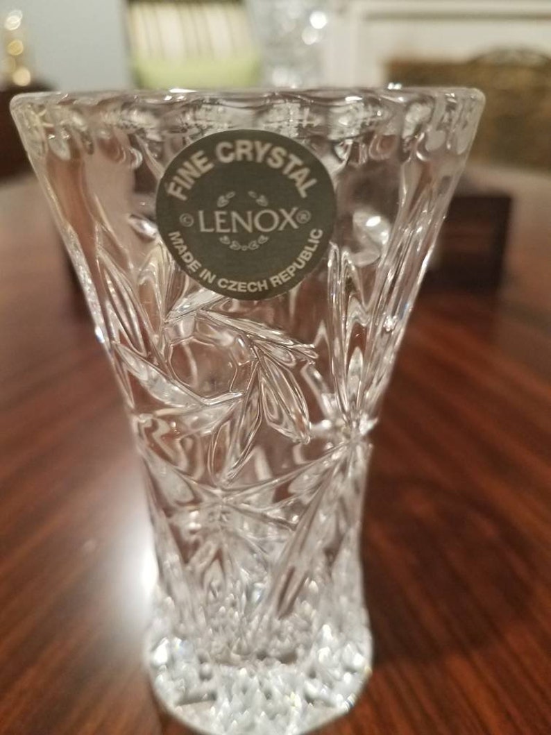Lenox Crystal Star Vase Lenox Collection Crafted of European - Etsy